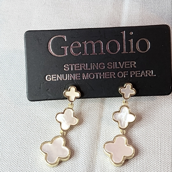 Gemolio | Jewelry | Gemolio 8k Gold Sterling Silver Genuine Mother Of ...
